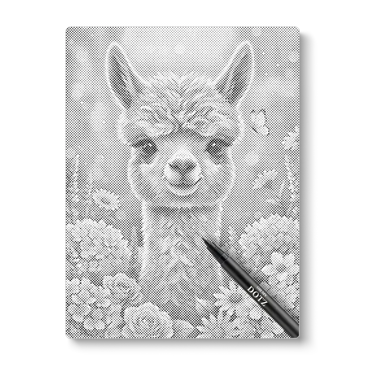 Alpaca con flores | Pintura de puntos – Oh My Dotz.com