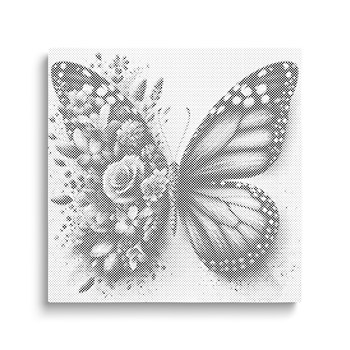 Flower butterfly | Dot painting | Dot art | Diamond painting ...